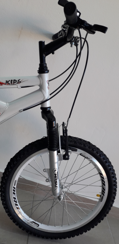 Bicicleta aro 20 fill 18v branco/preto bike mania